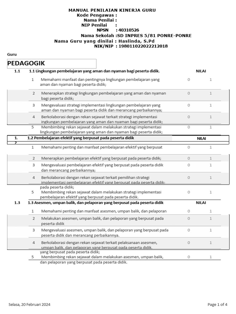 Manual PKG | PDF | Karier & Perkembangan
