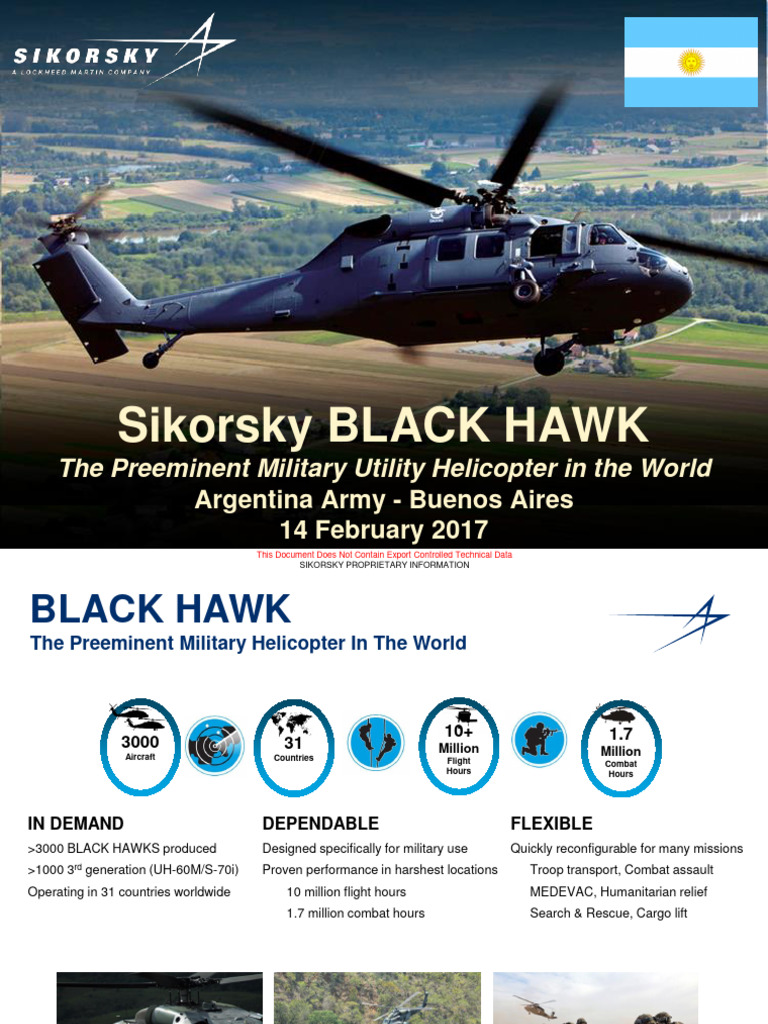 Black Hawk: Military Helicopter Overview | PDF | Sikorsky Uh 60 Black ...