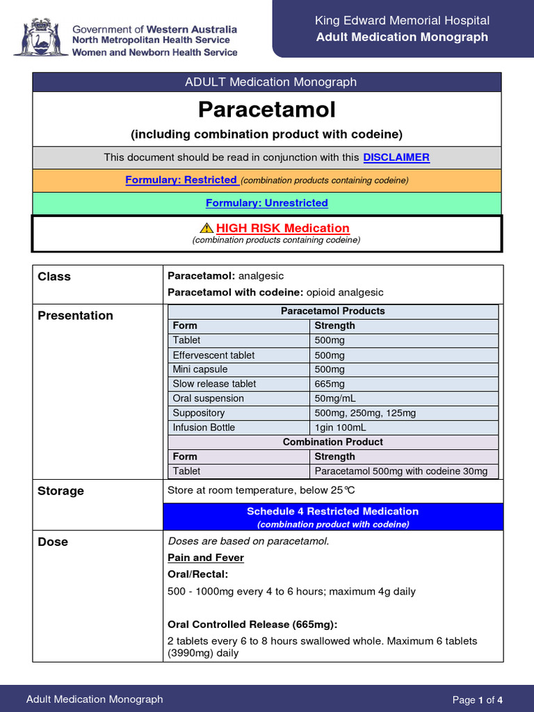 Paracetamol 2 | PDF | Analgesic | Medicine