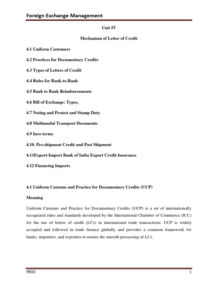 Fem 4 | Download Free PDF | Letter Of Credit | Negotiable Instrument