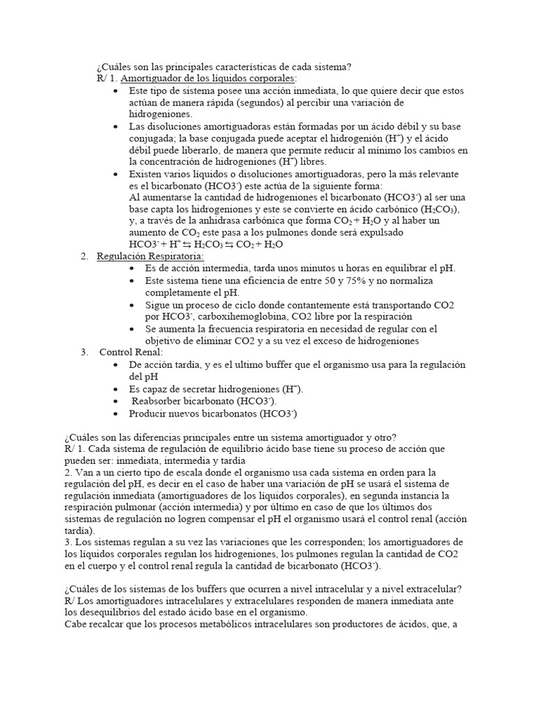 Amortiguadores de PH | PDF | Solución tampón | Fisiología