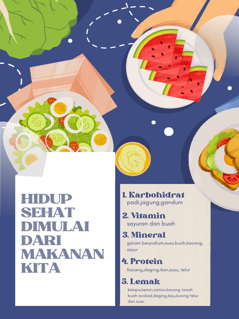 Poster Gizi Seimbang untuk Hidup Sehat | PDF