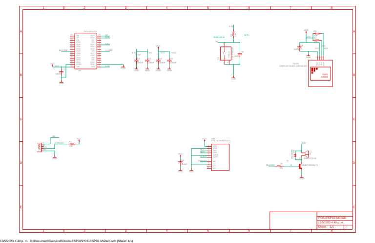 Esquematico Multimetro ESP32 | PDF