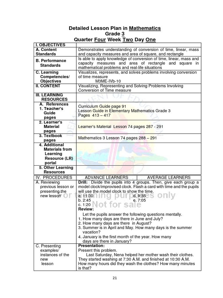 Math3 Q4 W2 | PDF | Learning | Lesson Plan