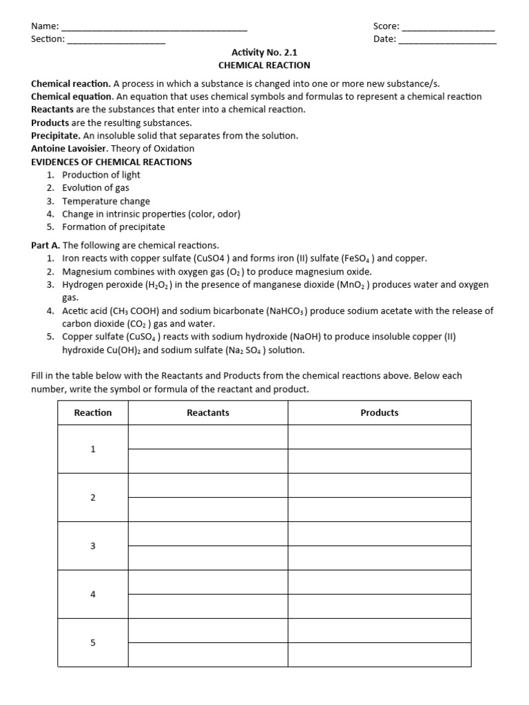 Activity-2 1 | PDF | Chemical Reactions | Hydroxide