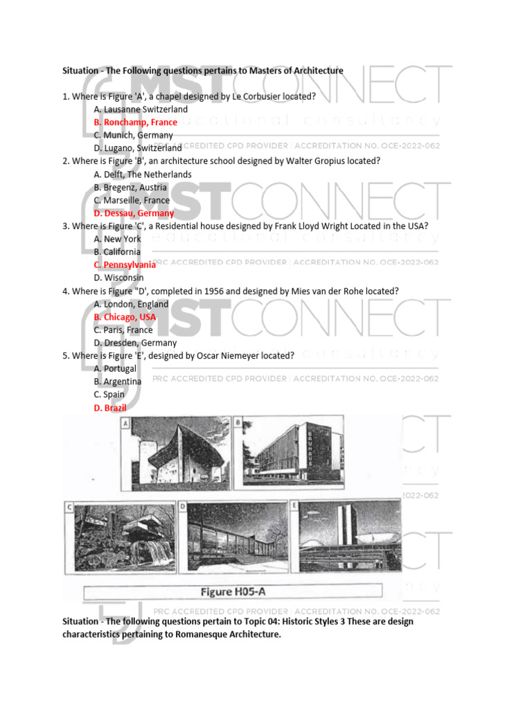 History of Architecture Answer Key | Download Free PDF | Gothic ...