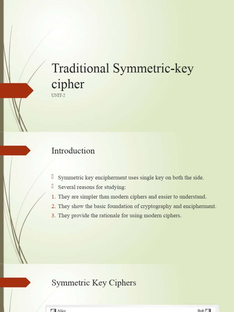 Cns Unit2 | PDF | Cipher | Cryptography