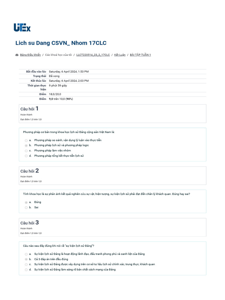 BÀI TẬP TUẦN 1 - LSD | PDF