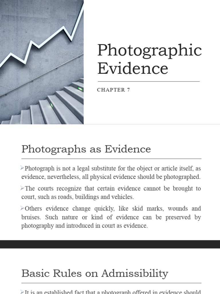 Admissibility of Photographic Evidence | PDF | Camera | Photograph
