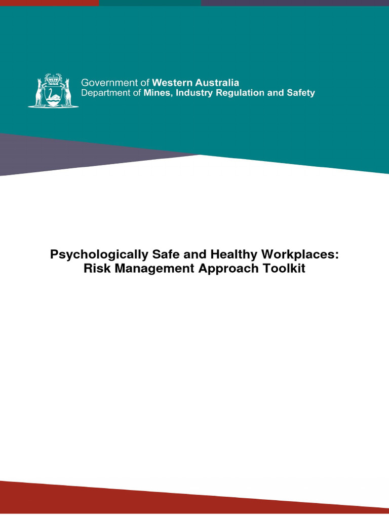 Ebook Psychologically Safe and Heathy Workplaces Risk Management ...