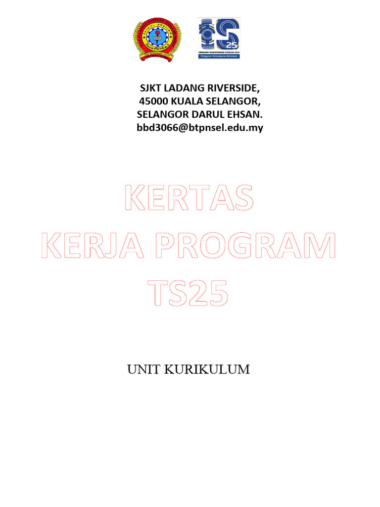 Kertas Kerja Program TS25 | PDF