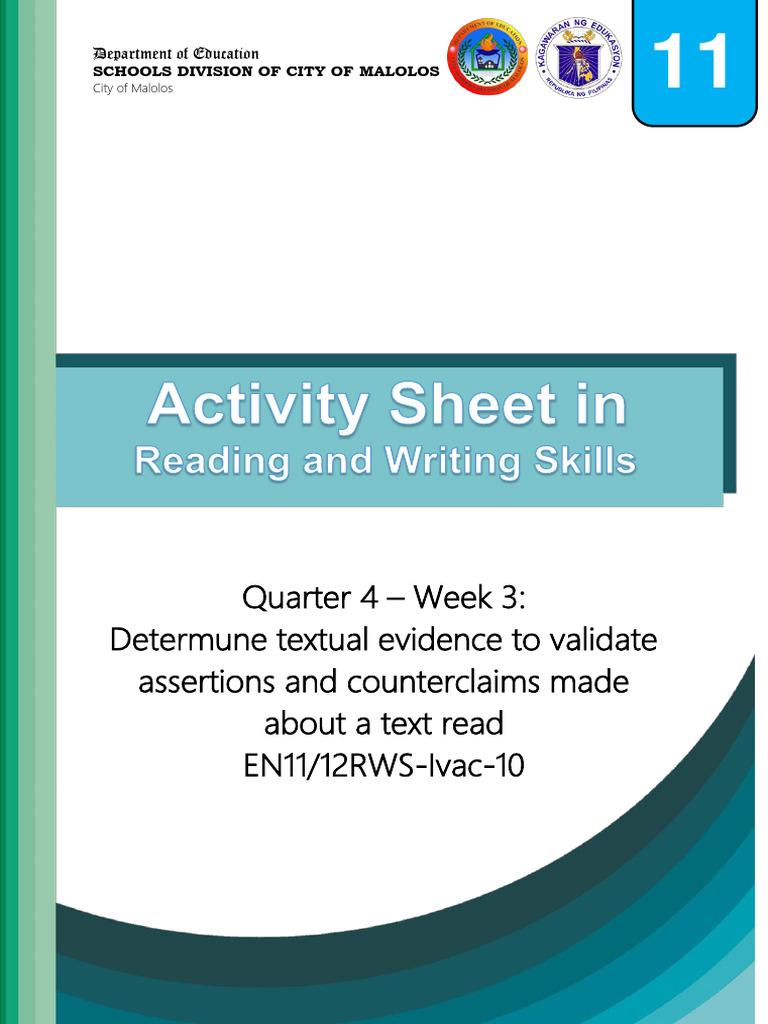 Module - Las Rws q4 w3 | PDF | Evidence