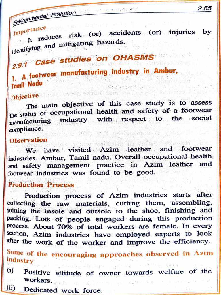 OHASMS - Case Study. | PDF