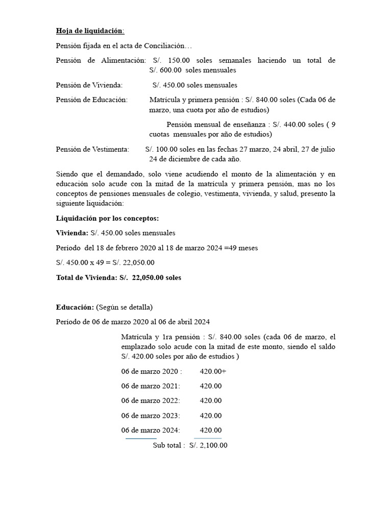 Liquidaci贸n Urgente Mod | PDF Liquidaci贸n Urgente Mod | PDF