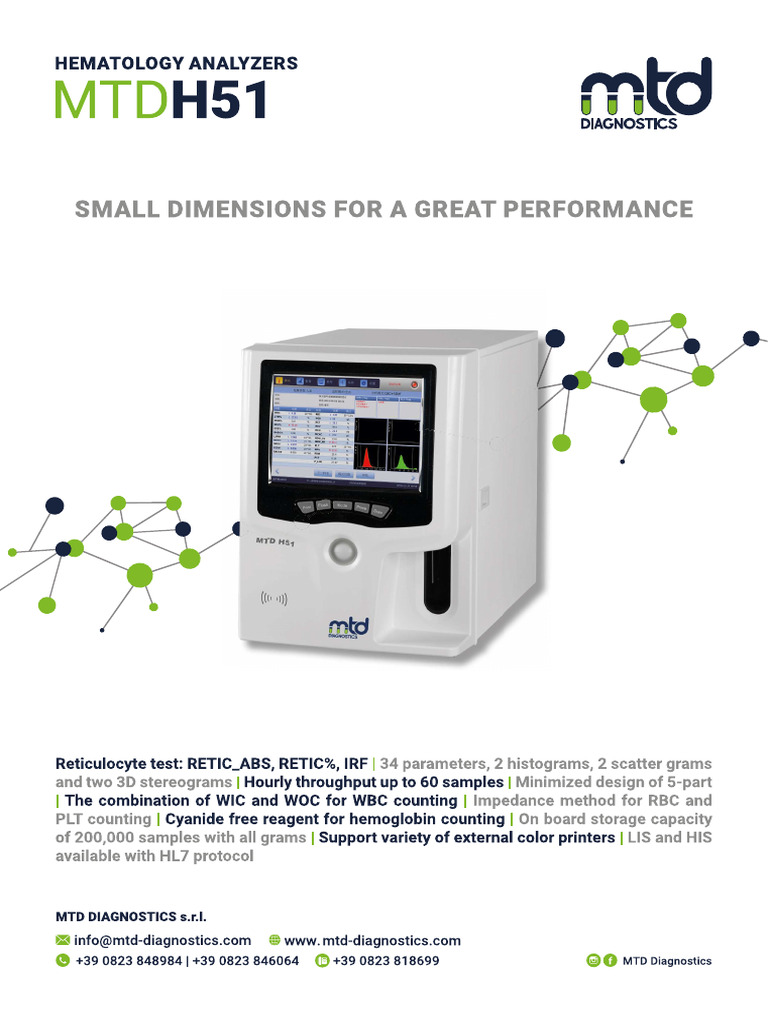 MTD H51 Cell Counter Flyer | PDF
