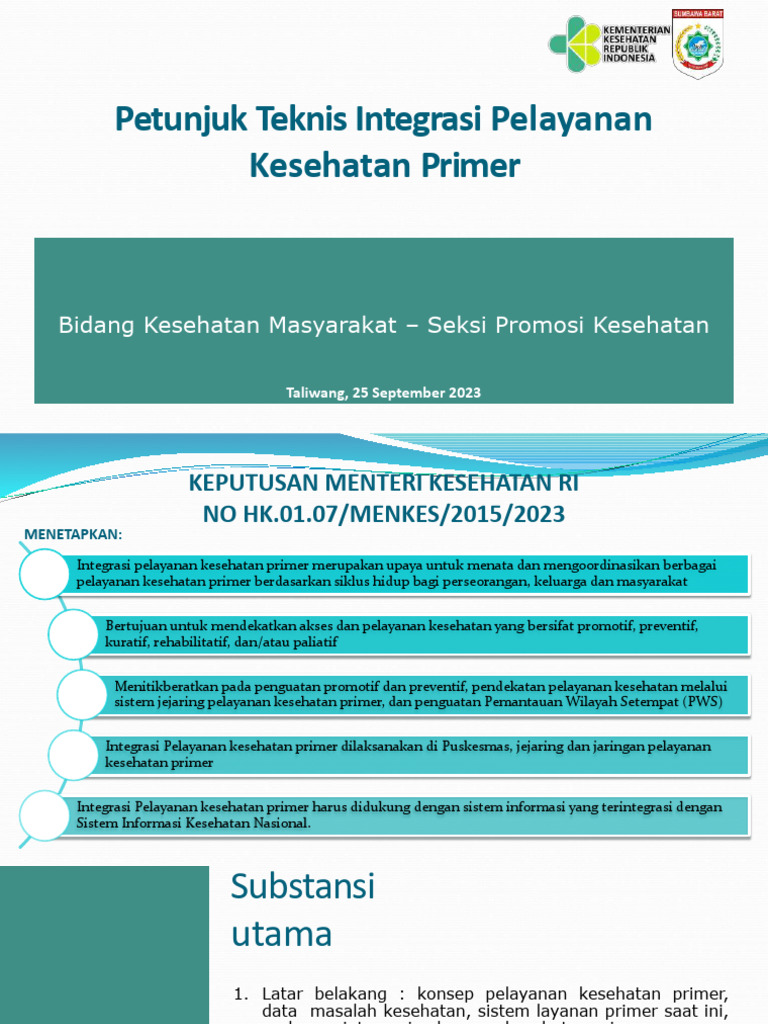 Integrasi Layanan Kesehatan Primer | PDF