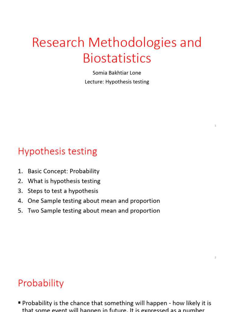A Study Lecture of A Research Methods | PDF | P Value | Statistical ...