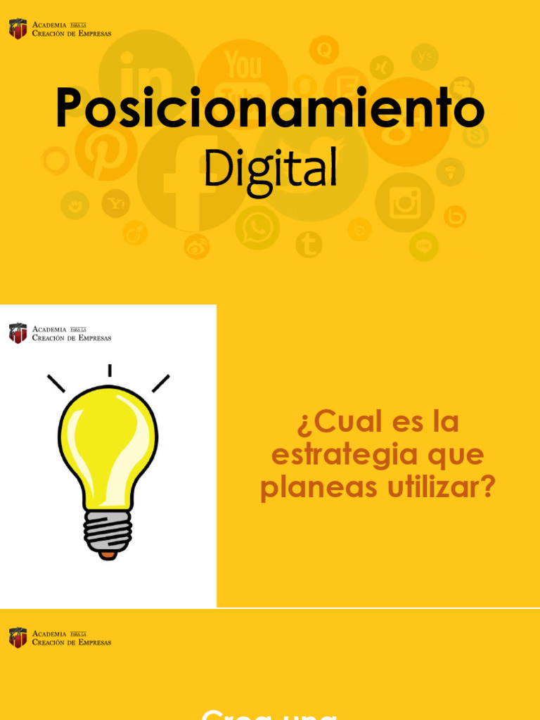 Emprende Ya-Posicionamiento Digital 1 - 0 | PDF | Facebook | Publicidad