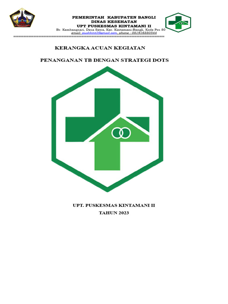 Penanganan TB Strategi DOTS Kintamani II | PDF