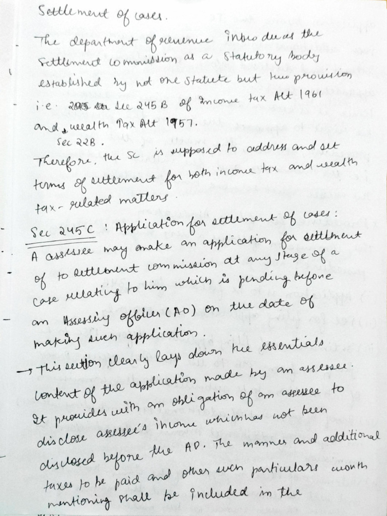 Taxation Law Unit Test Settlement of Cases | PDF