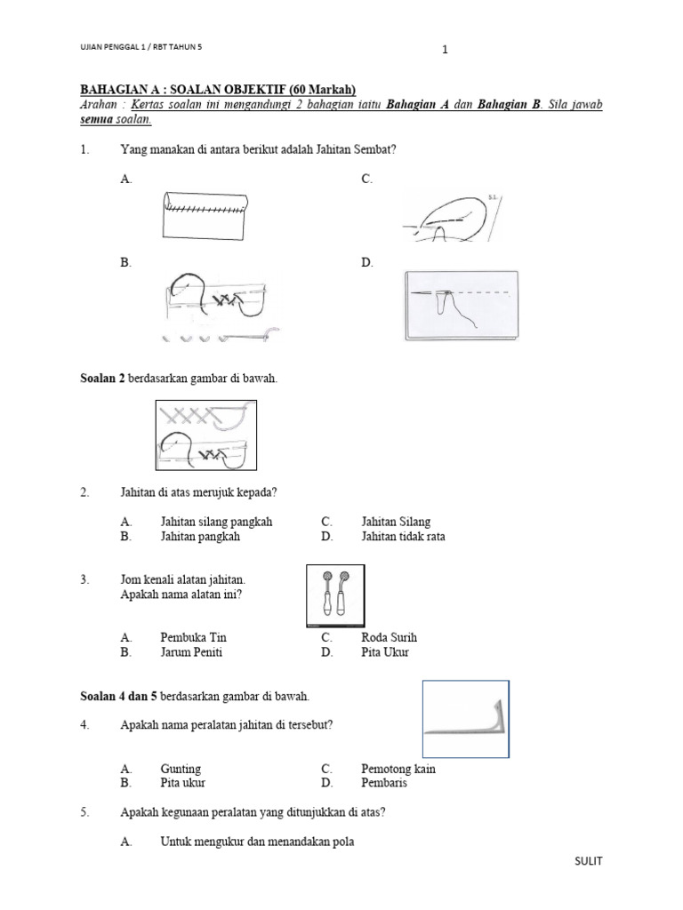 RBT Ujian Penggal 1 | PDF