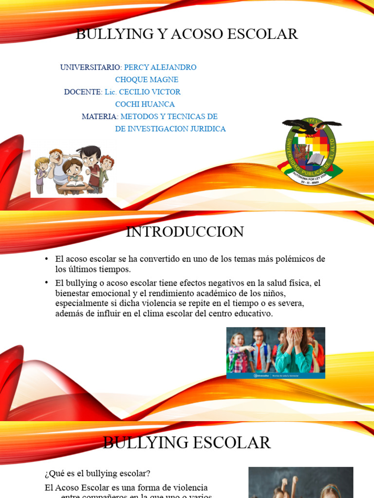 Bullying y Acoso Escolar | PDF