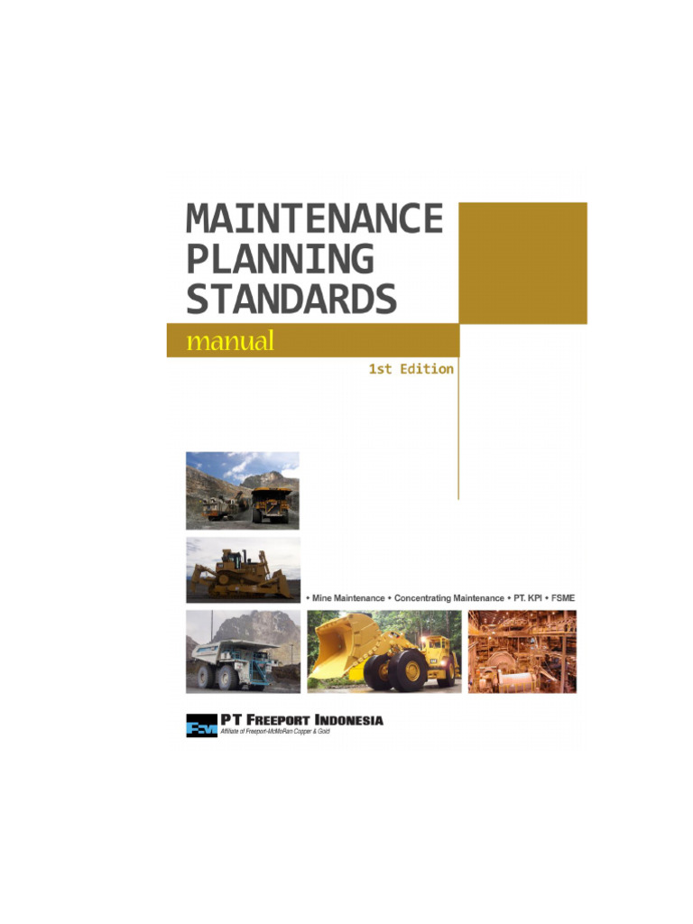 Maintenance Planning Standards Manual | PDF