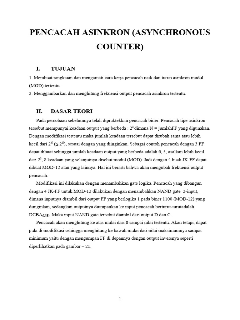 Pencacah Asinkron-2 | PDF