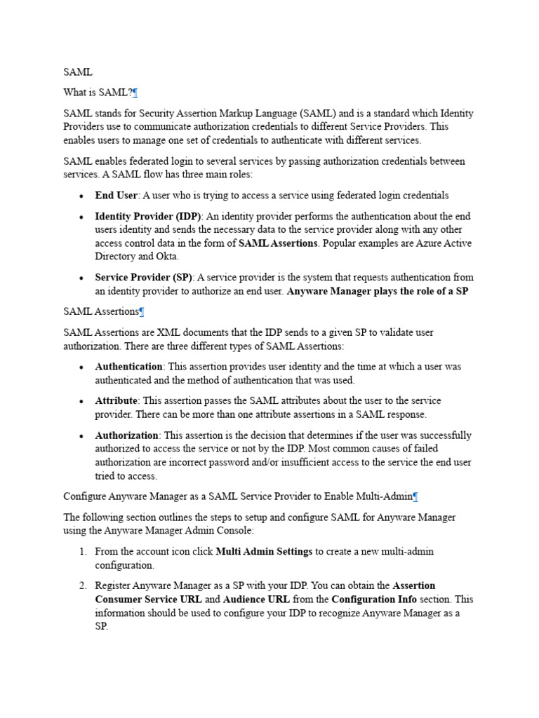 Saml Pdf Security Technology Computing