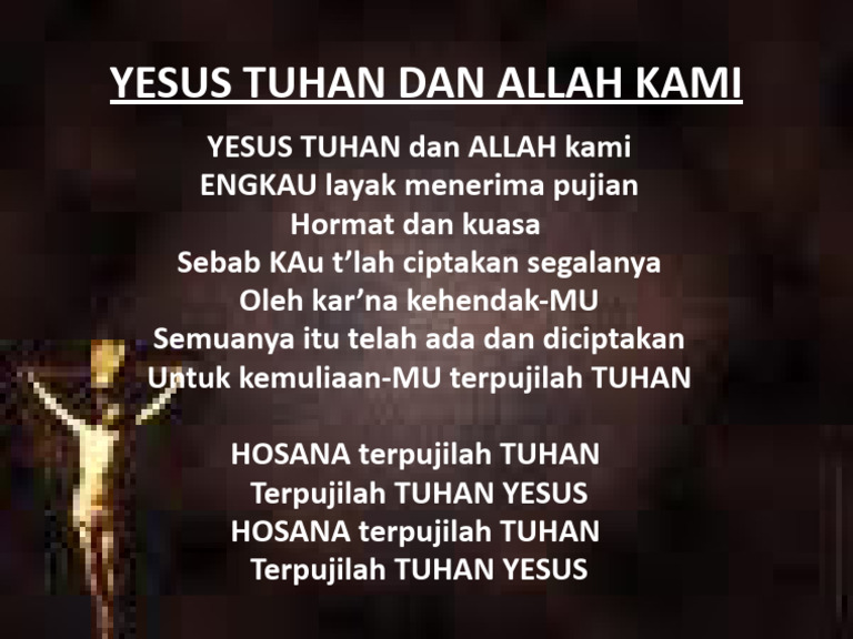 Yesus Tuhan Dan Allah Kami | PDF