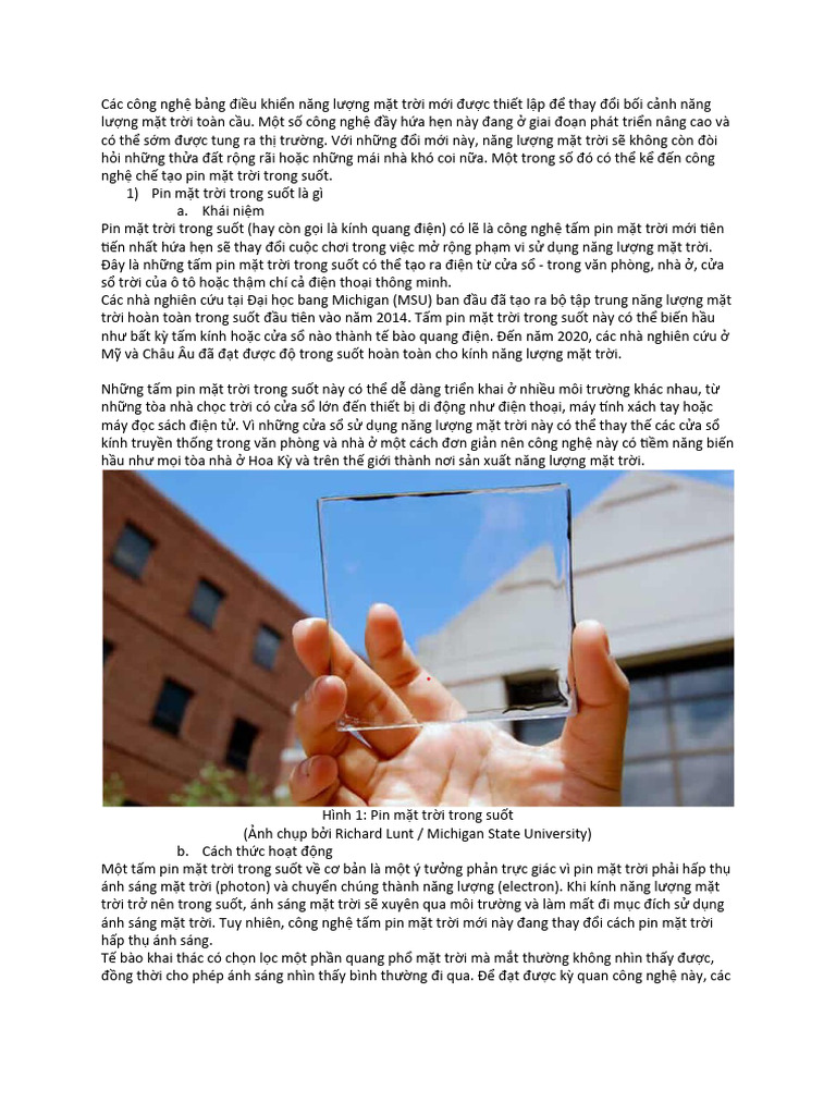 Công nghệ pin Heterojunction (HJT) | PDF