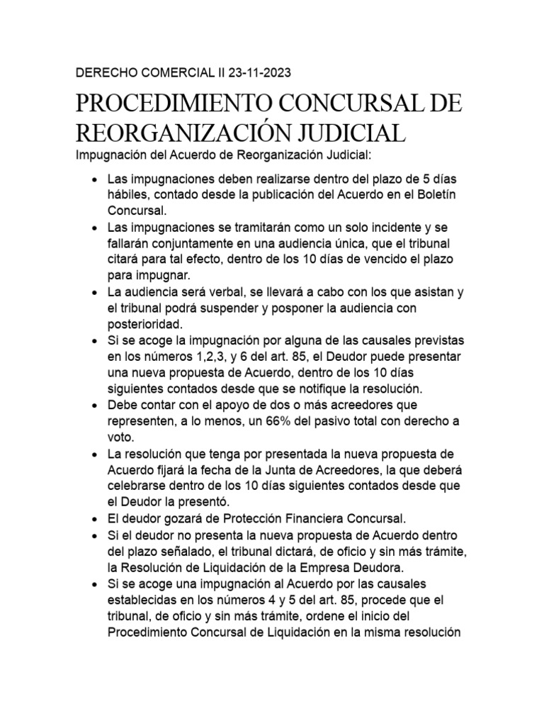 Apunte 2 Derecho Comercial II | PDF | Liquidación | Ley de hipotecas
