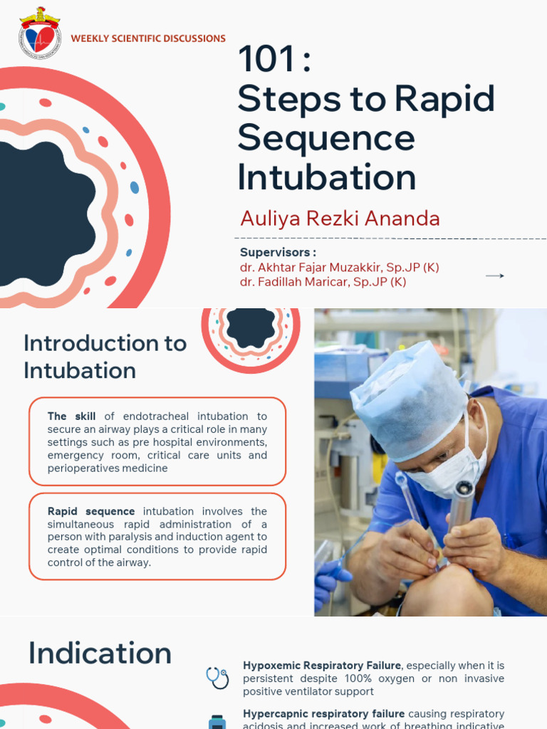 Steps To Intubate Nanda | PDF | Intensive Care Medicine | Diseases And Disorders