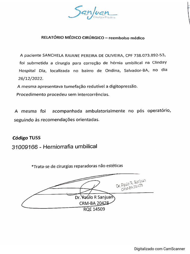 Modelo De Relatorio Medico Detalhado