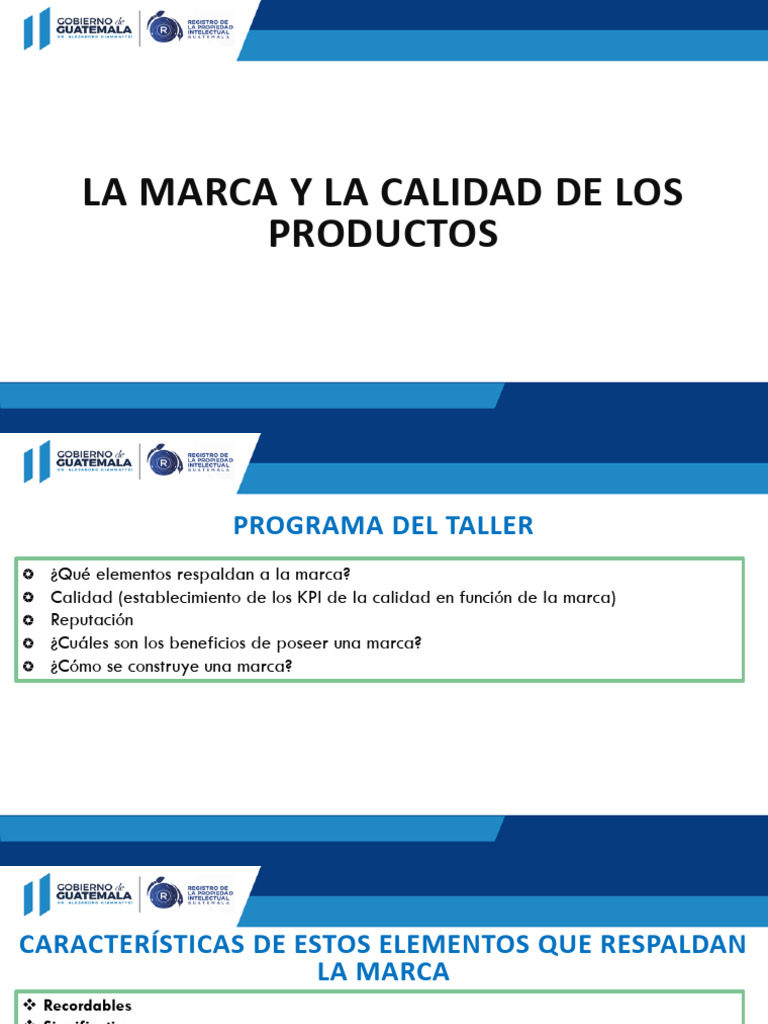 La Marca y La Calidad de Los Productos | PDF | Marca | Gestión de la marca