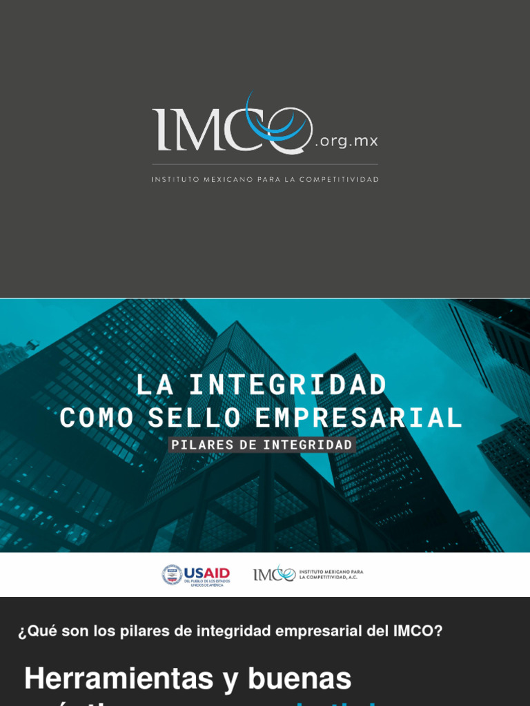 Pilares-de-Integridad Presentación 20220203 | PDF | Corrupción política | Business