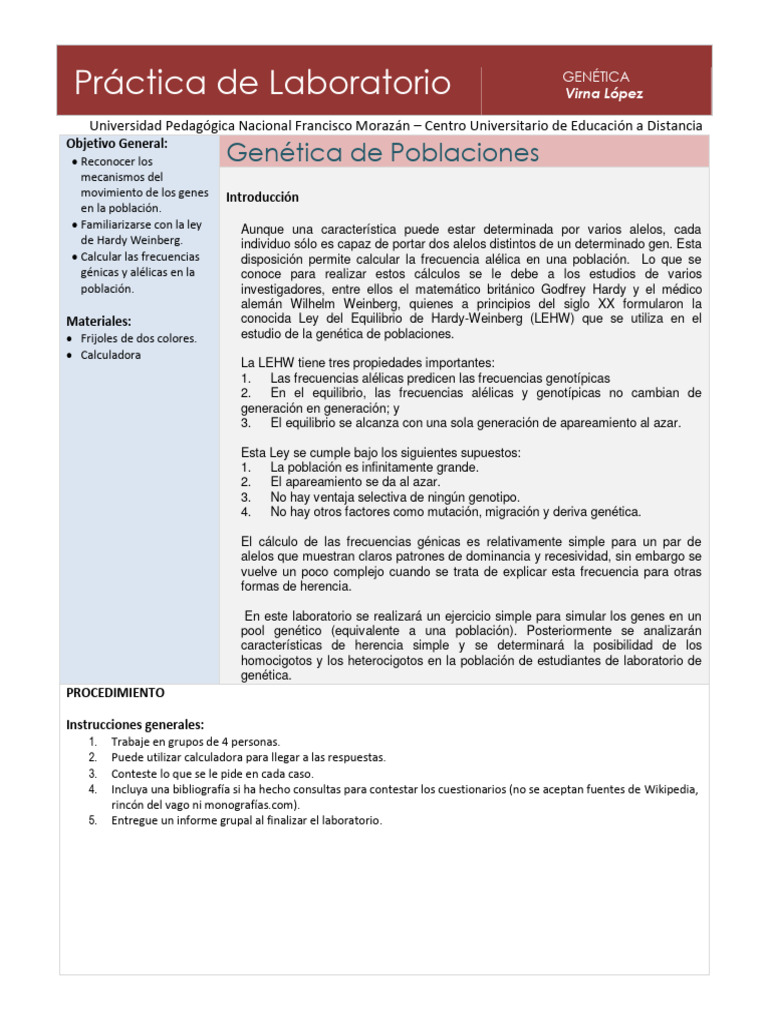 L5 Genetica De Poblaciones Pdf Alelo Dominancia Genética 7917