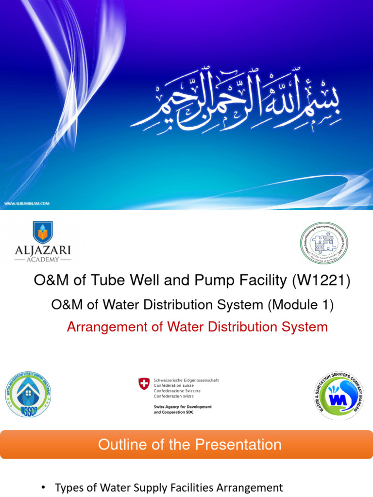 Arrangement Of Water Distribution System Day 1 Pdf Water Supply