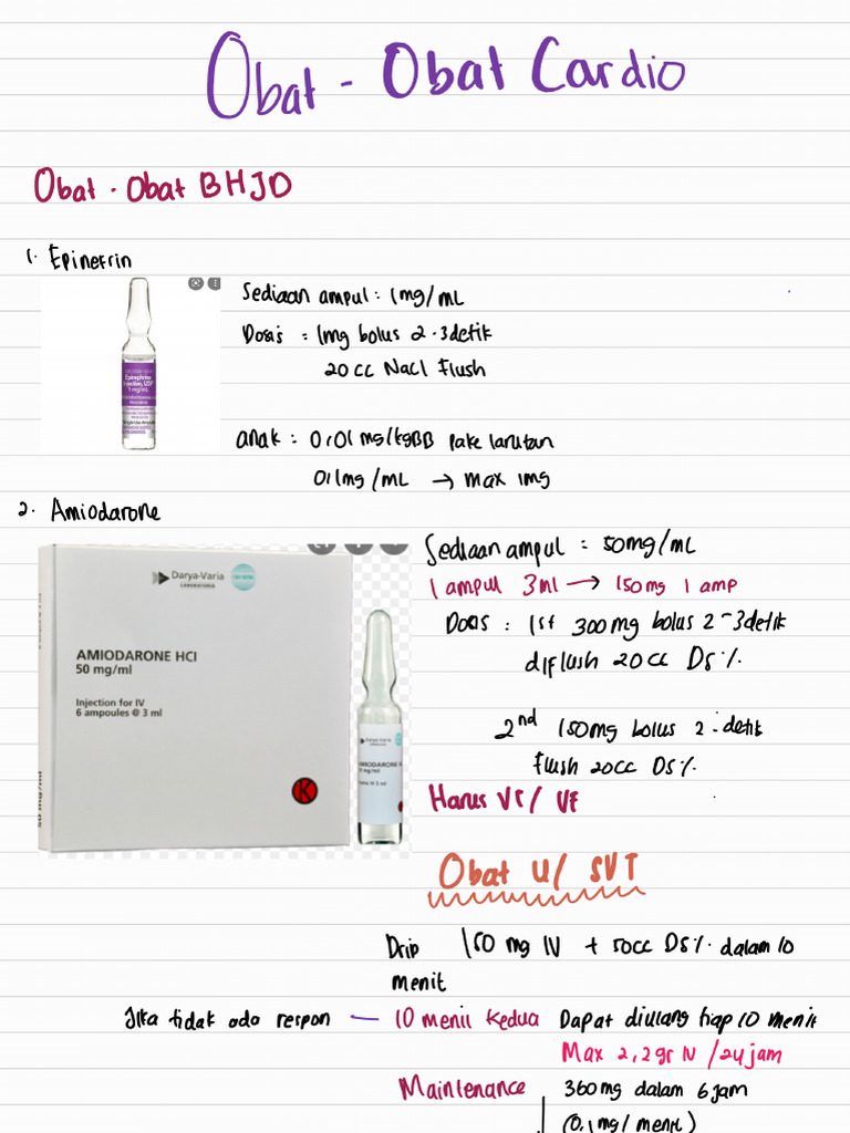 CATATAN OBAT ACLS_210730_234209 (1) | PDF