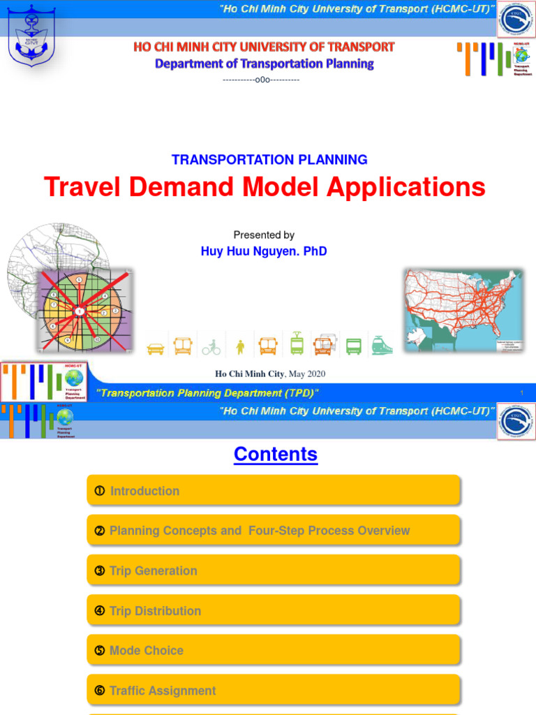 07 - Travel Demand Model Application - Huy - May 2020 | PDF | Software ...