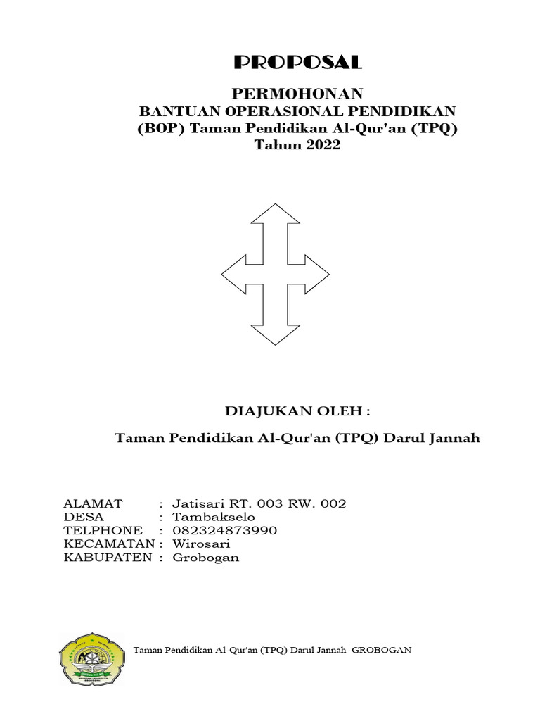 contoh-proposal-bop-LPQ-2022 | PDF
