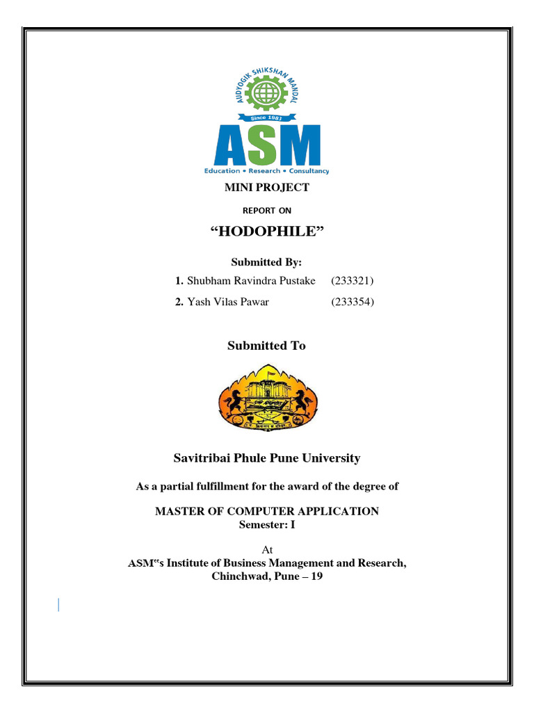 Hodophile Final Report R | PDF | Password | User (Computing)