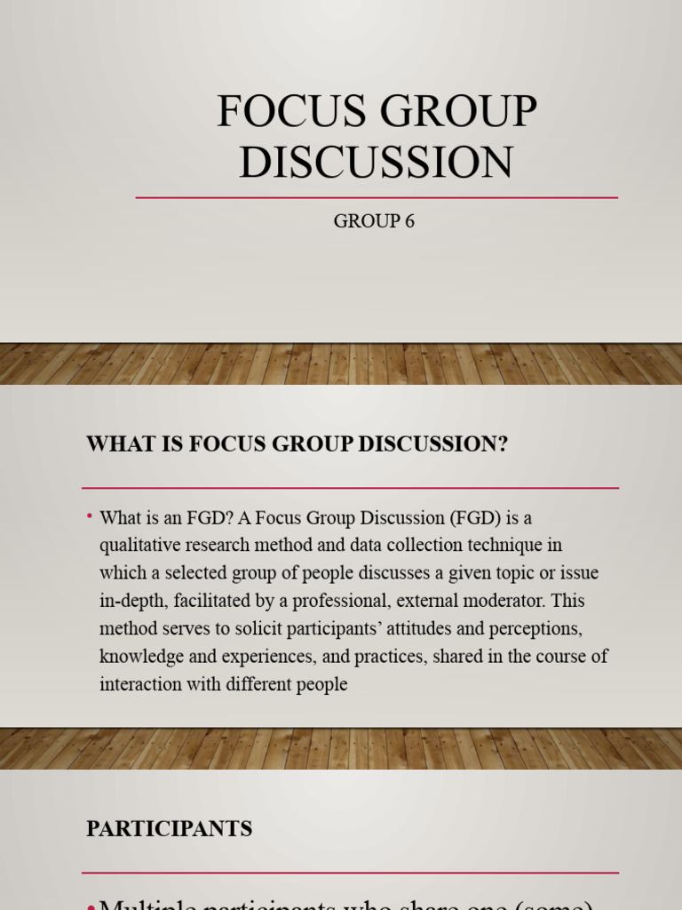 Focus Group Discussion | PDF | Focus Group | Cognition