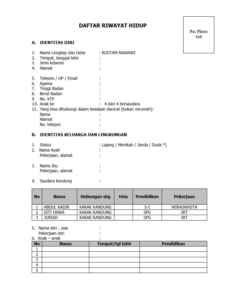 CV Rustam Nawawi | PDF