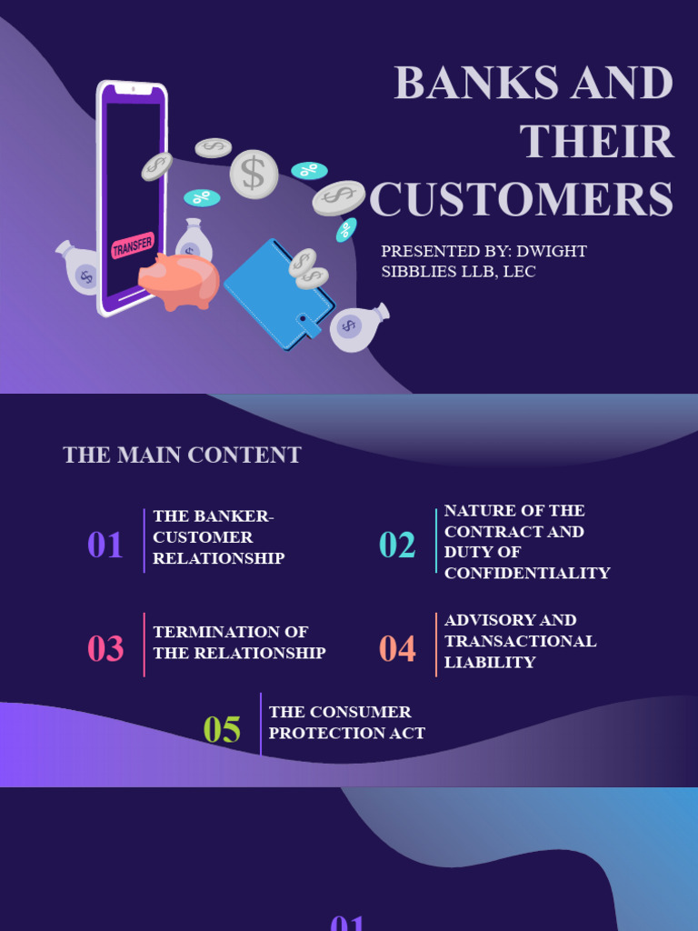 Understanding Banker-Customer Relations | PDF | Fiduciary | Banks