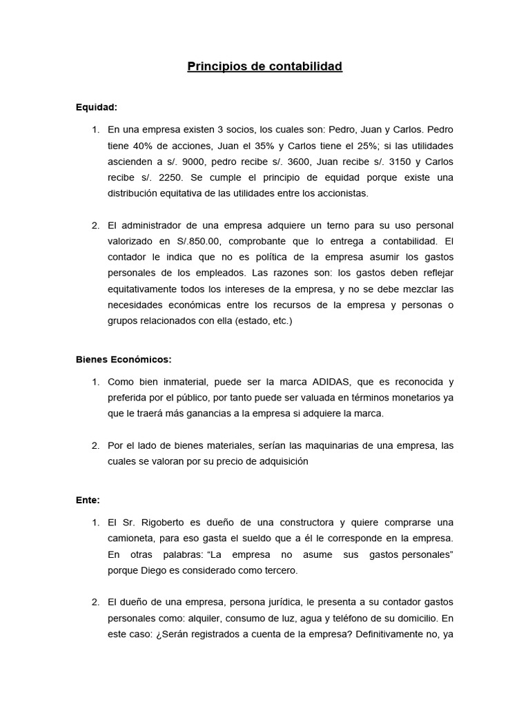 Principios de Contabilidad | PDF | Contabilidad | Business