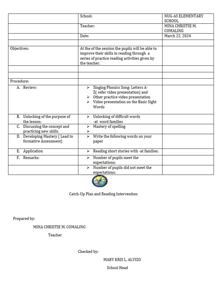 Reading Plan | PDF | Cognitive Science | Education Theory