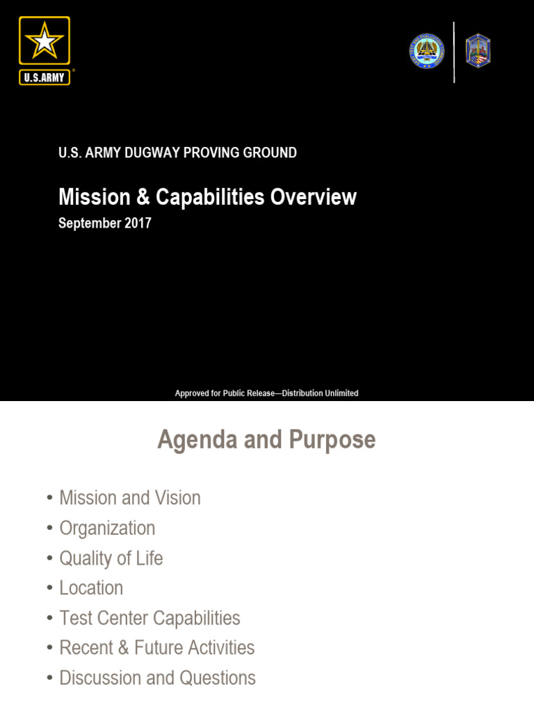 Dugway Proving Ground Mission Overview | PDF | United States Department ...