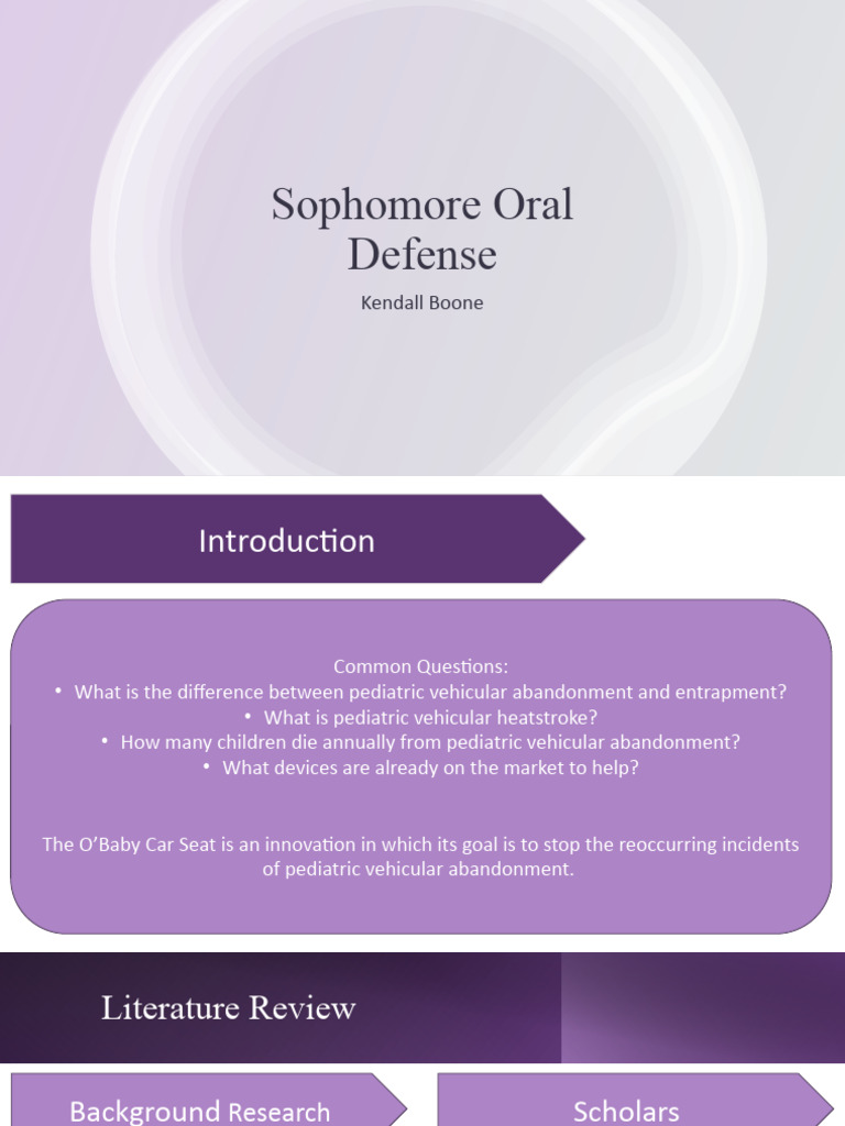 sophomore oral defense template final | PDF | Biomedical Engineering