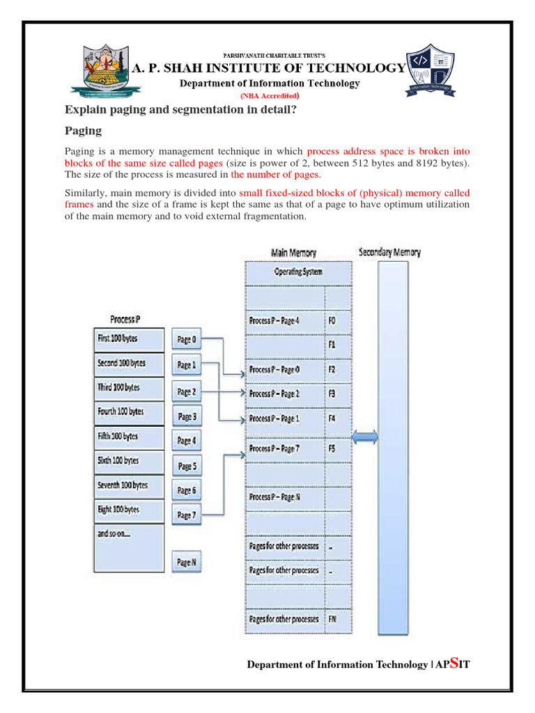 Explain Paging and Segmentation in Detail | PDF | Computer Data Storage | Computer Programming
